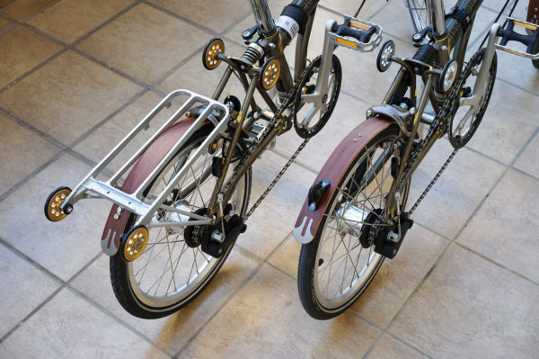 Brompton Modding #2348 – Ninas wooden fenders – Petrelli on wheels